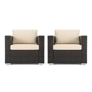 Santa Rosa Wicker Outdoor Club Chair by Christopher Knight Home - On ...