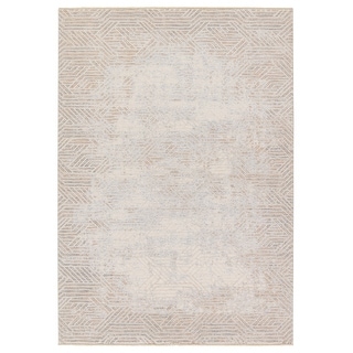 Pilar Geometric Tan/ Gray Area Rug - Bed Bath & Beyond - 36755261