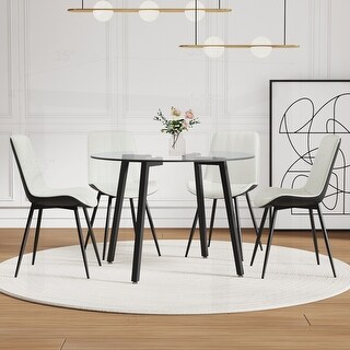 Modern 5-Piece Minimalist Dining Set - Bed Bath & Beyond - 42781480