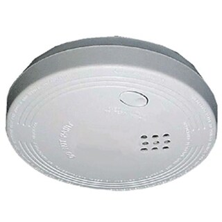 7" White Round Marine Smoke Detector Alarm with Mute Button - Bed Bath ...