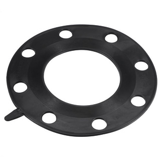 Rubber Flange Gaskets Full Face DN Pipe 8 Bolt Holes Black Flat Washer ...