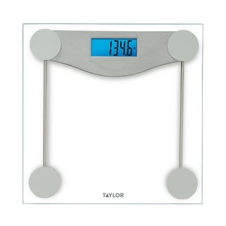 Taylor Digital Glass and Metal Bathroom Scale - Bed Bath & Beyond ...