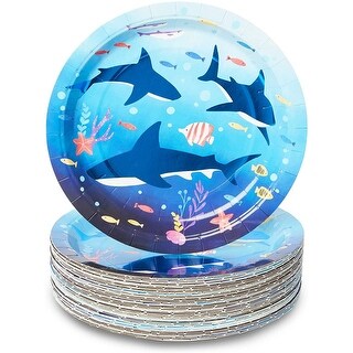 Shark Party Plates (7 In, 48-Pack) - Bed Bath & Beyond - 33030610
