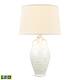 Elk Home Gallus White With Natural Linen Shade 1 Light Table Lamp - Bed ...