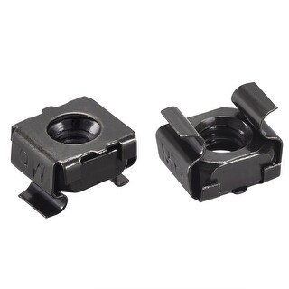 Snap-in Cage Nuts - Carbon Steel Black Zinc Metric Nut for Server ...