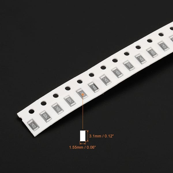 100 Pcs 1206 Chip Resistor 240 Ohm 1/4W Surface Mount Device Resistor ...