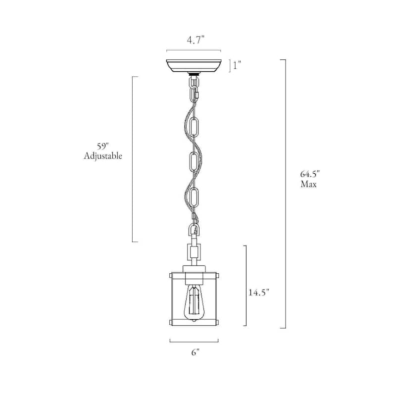 The Gray Barn Farmhouse 1-Light Mini Pendant Lights with Cylinder Glass ...