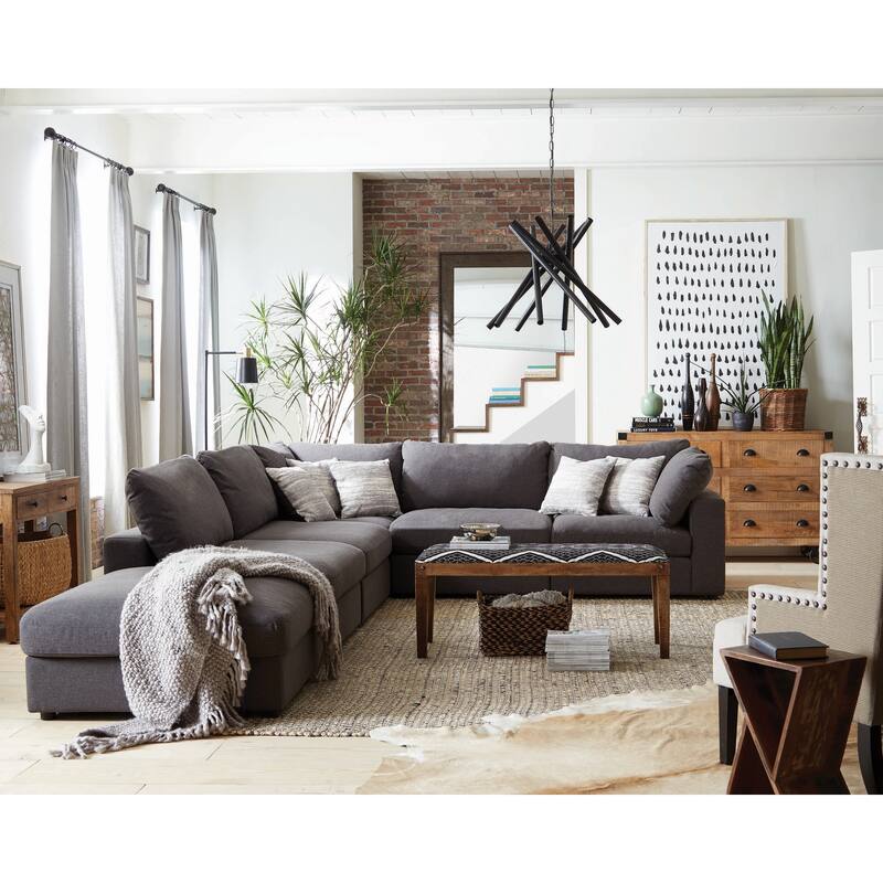 Rhette 6-piece Upholstered Sectional with Reversible Cushions ...