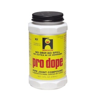Hercules Pro Dope 15420 Pipe Joint Compound, 8 Oz, Gray - Bed Bath ...