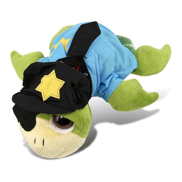 DolliBu Pirate Turtle Police Officer Plush Toy w/ Cop Uniform and Cap ...