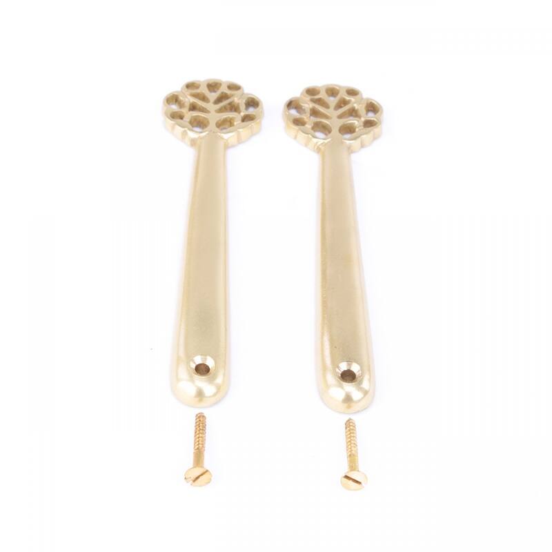 Floral Stair Carpet Runner Holder Clips Solid Cast Brass PVD Finish 5.5 ...