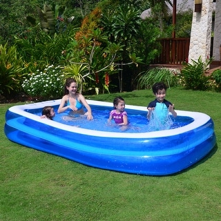 Avenli 9.2-feet Above Ground Inflatable Swimming Pool for Kids Adults ...