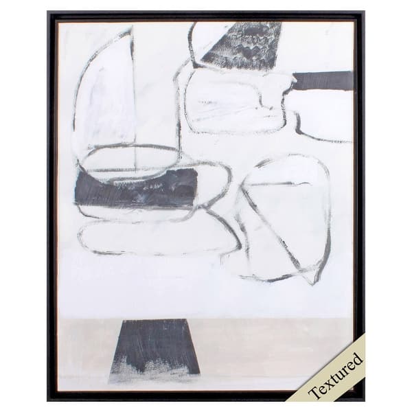 Propac Images Settling Shapes II Textured Wall Art - Black - Bed Bath ...