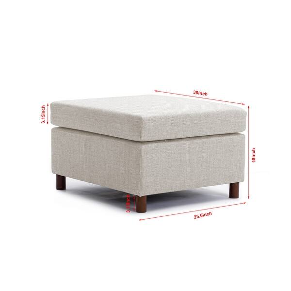 Single Movable Ottoman for Modular Sectional Sofa Couch - Bed Bath ...