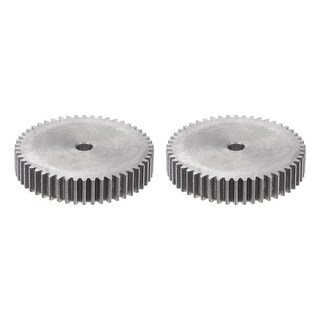 2pcs Spur Gear 6mm Inner Hole Gear 50T Mod 1 Carbon Steel Motor Gear ...