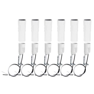 E14 Candelabra Base Bulb Socket Holder 3 Inch Candle Covers Kit 6 Sets ...