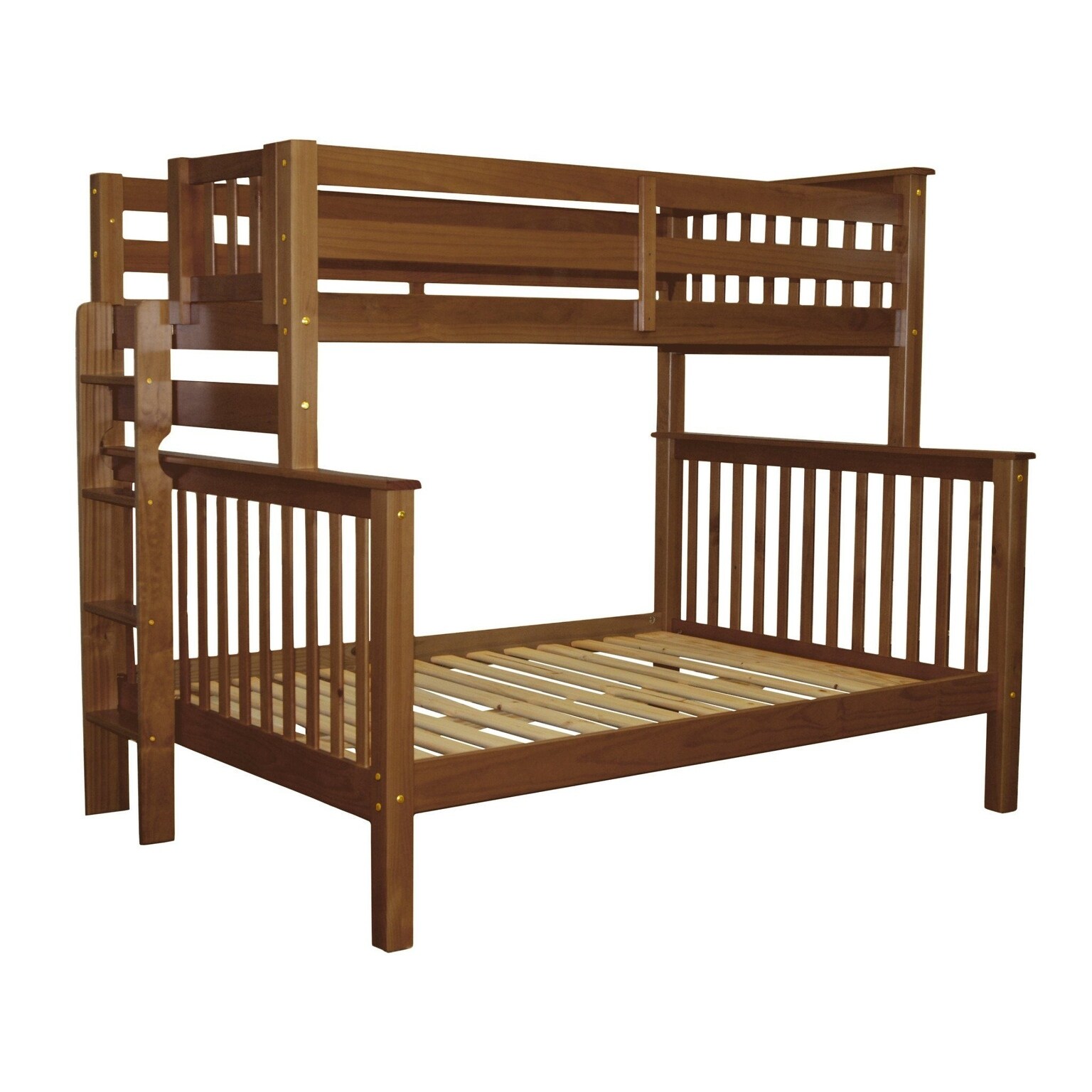 Bedz King Bunk Beds Twin over Full Mission Style with End Ladder Espresso Bed Bath Beyond 24241689