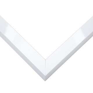 27x6 Shadow Box Frame White | 1.625 inches Deep Real Wood Contemporary ...