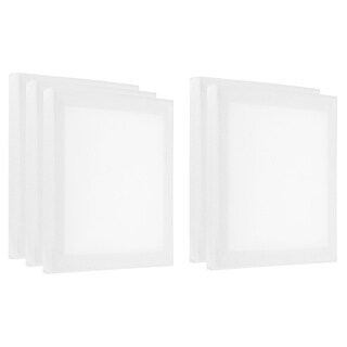 Painting Canvas Panels, 5 Pack 8x8 Inch Rectangle Blank Art Board ...