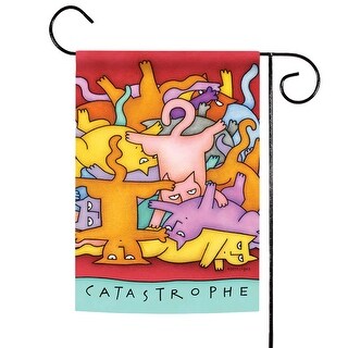 Funny Cats "Catastrophe" Outdoor Garden Flag 18" x 12.5" - Bed Bath ...