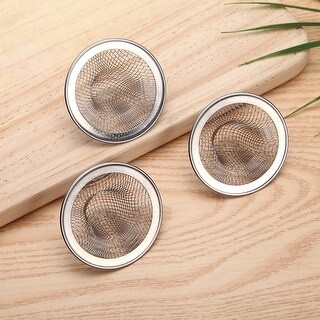 2Pcs Round Iron Bathroom Drain Filter Net Cover Hair Dirt Floor ...