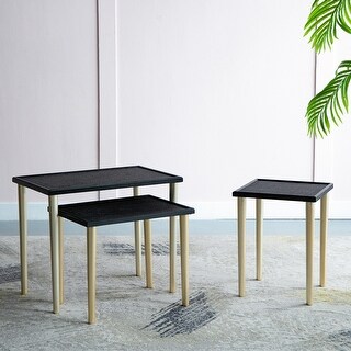 MDF Set of 3 Side Tables - Bed Bath & Beyond - 40523445