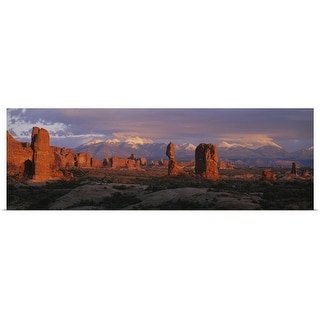 "Rock formations in a national park, Arches National Park, Utah" Poster ...