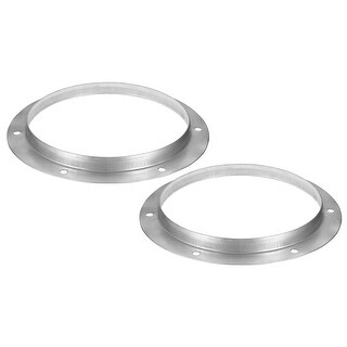 2Pcs 8" Duct Connector Flange Metal Straight Pipe Duct Flange Mounting ...