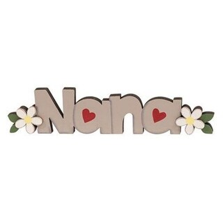Nana Wooden Word Cutout Sitter - 1.75" high by 7" wide by .25" deep ...