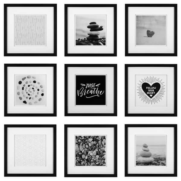 black picture frames square