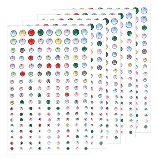 810 Pcs 3/4/5/6mm Self Adhesive Rhinestone Sticker, Mixed Color ...