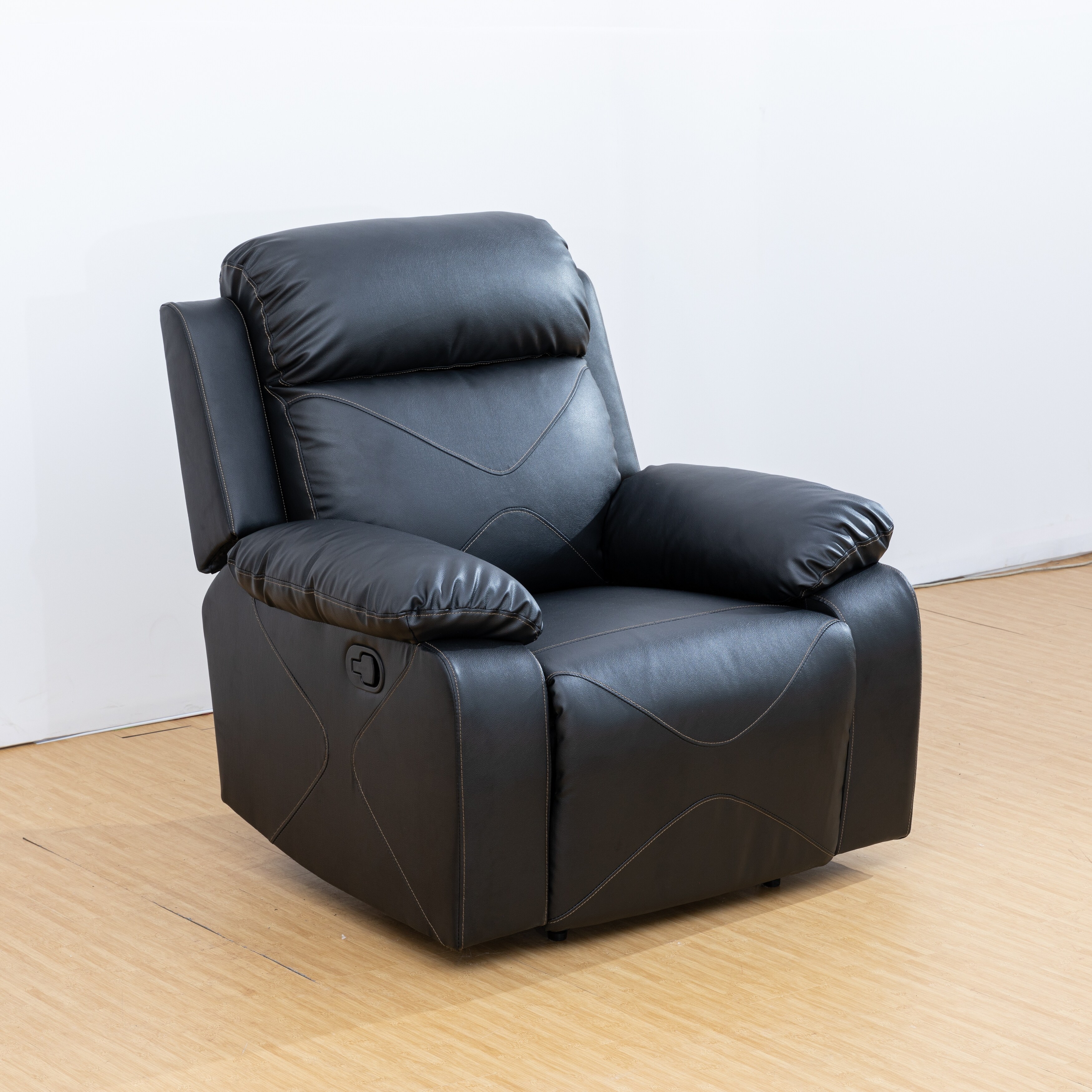 Leather Recliner Chair Rocker Ergonomically Adjustable Home Theater Breathing Seating with Armrest Lving Room Single Sofa On Sale Bed Bath Beyond 40700028