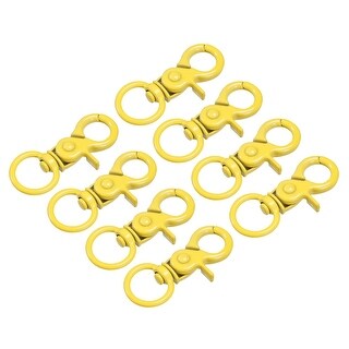 44mm Swivel Clasps Lanyard Snap Hook Claw Clasp for DIY Yellow, 8Pcs ...