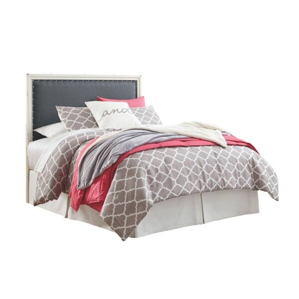 Ashley Furniture B485-87 Chipped White Finish Faelene Full UPH Panel ...