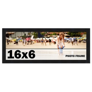 16x6 Frame Black Picture Frame - Complete Modern Photo Frame Includes ...