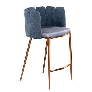 Statements by J Marbella 36.5 in H Stainless Steel/Faux leather/Fabric ...