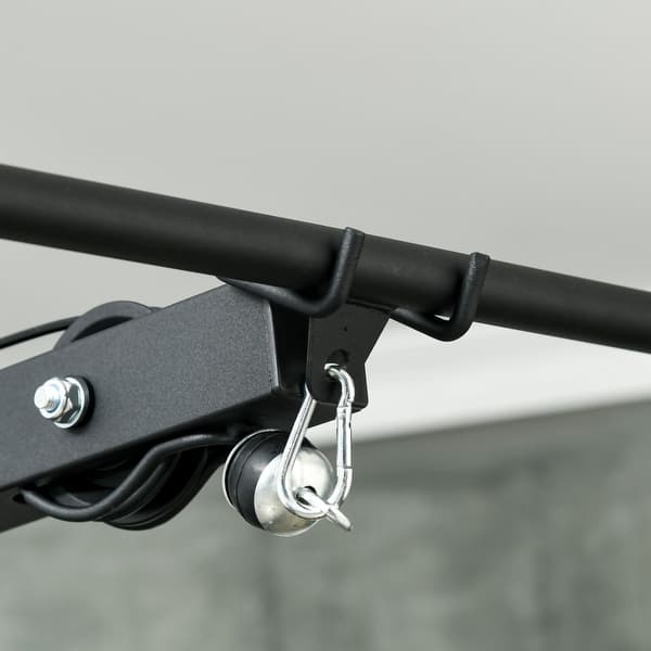 Soozier Lat Pull Down Machine Cable Station, High and Low Pulley System ...