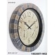 Inca Indoor/Outdoor Stone 18 inch Wall Clock with Temperature/Humidity ...