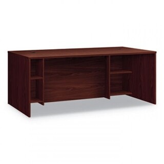 Foundation Breakfront Desk Shell, 72W X 36D X 29H, Mahogany - Bed Bath ...
