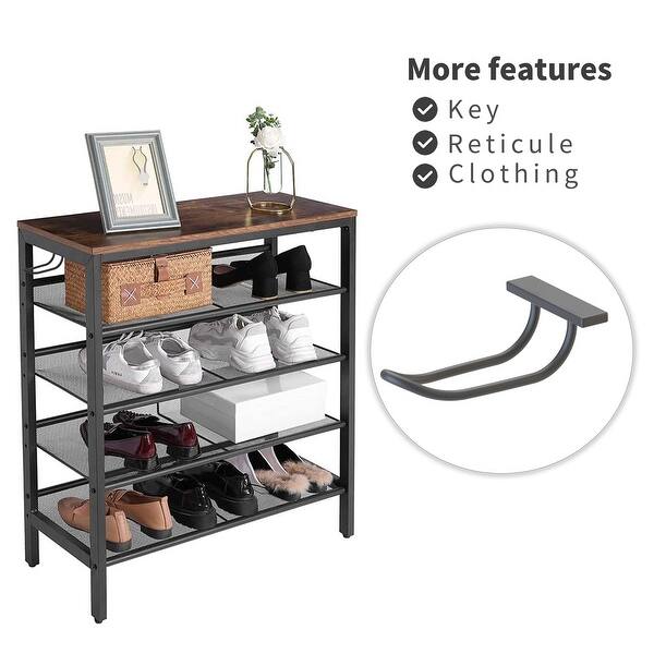 Multi-Functional Shoe Rack 3-Tier Shoes Shelf Storage Multifunctional ...