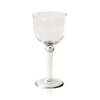 Tuscan Handmade Etched Wine Goblet Glasses, Set of 4 - Bed Bath ...