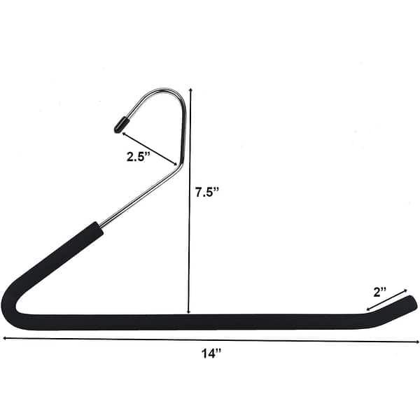 HUJI Open Ended Easy Slide Hangers Organizers Set of 10 - Bed Bath ...