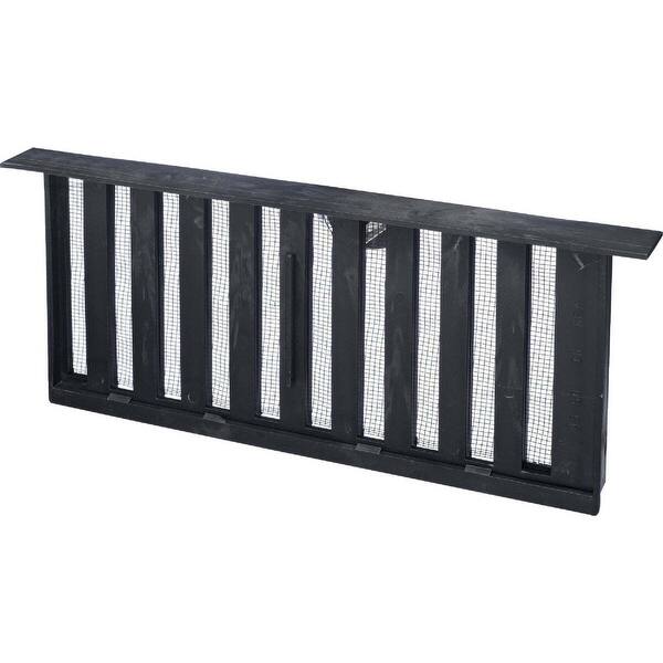 AirVent PMS-1 8 In. x 16 In. Black Manual Sliding Foundation Vent with ...