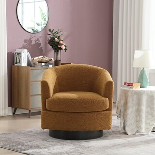 Modern Single Sofa, 360 Degree Circle Club Armchair for Nursery Bedroom ...