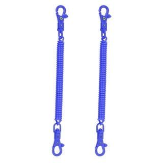 Retractable Coil Springs Keychain, Anti-lost Key Chain Holder Lanyard ...