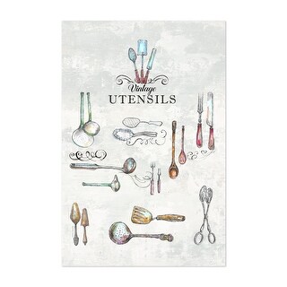 Kitchen Art Vintage Utensils Rustic Kitchen Baking Art Print/Poster ...