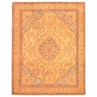 ECARPETGALLERY Hand-knotted Color Transition Copper Wool Rug - 9'8 x 12 ...