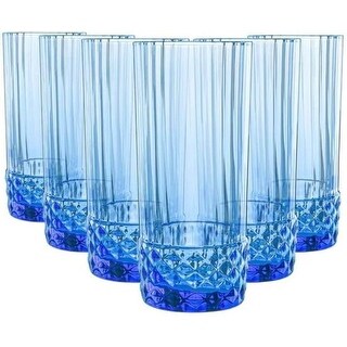 Bormioli Rocco Set of 6 America'20 Cooler Tempered Glass - 48 cl - Bed ...