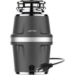 Lefton Garbage Disposal with Power Cord, 3/4 HP Continuous Feed Food ...