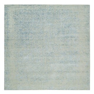 Hand Knotted Grey Modern and Contemporary with Wool & Silk Oriental Rug ...